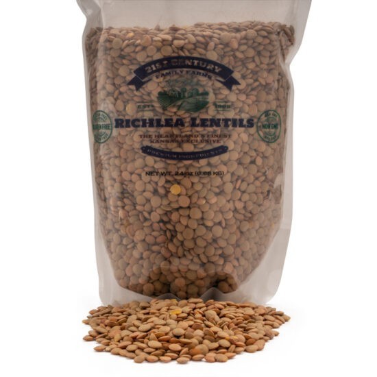 24 oz Gourmet Richlea Lentils - 21st Century Bean